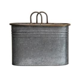 GALVANIZED METAL CONTAINER - LARGE